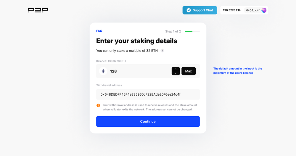 Ethereum (ETH) Staking dApp guide