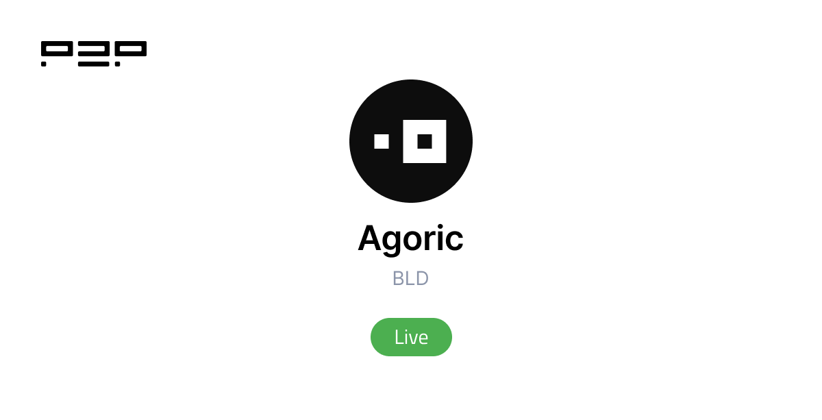 Staking Agoric (BLD) - Earn Agoric Rewards | P2P